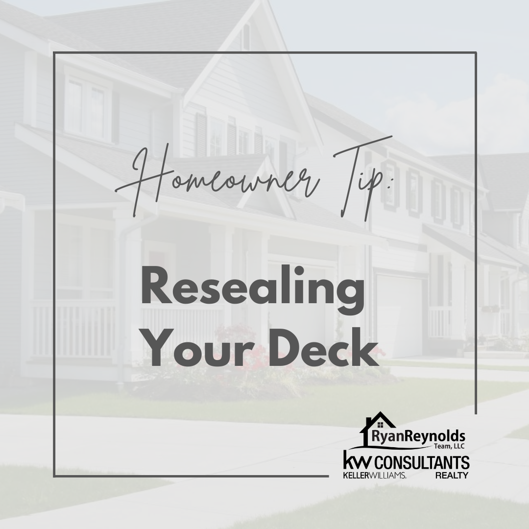 Homeowner Tip: Resealing Your Deck